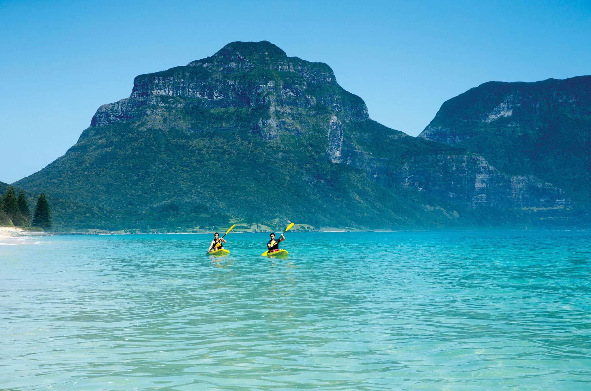 Lord Howe Island. A remote tropical paradise in the Pacific Ocean.
